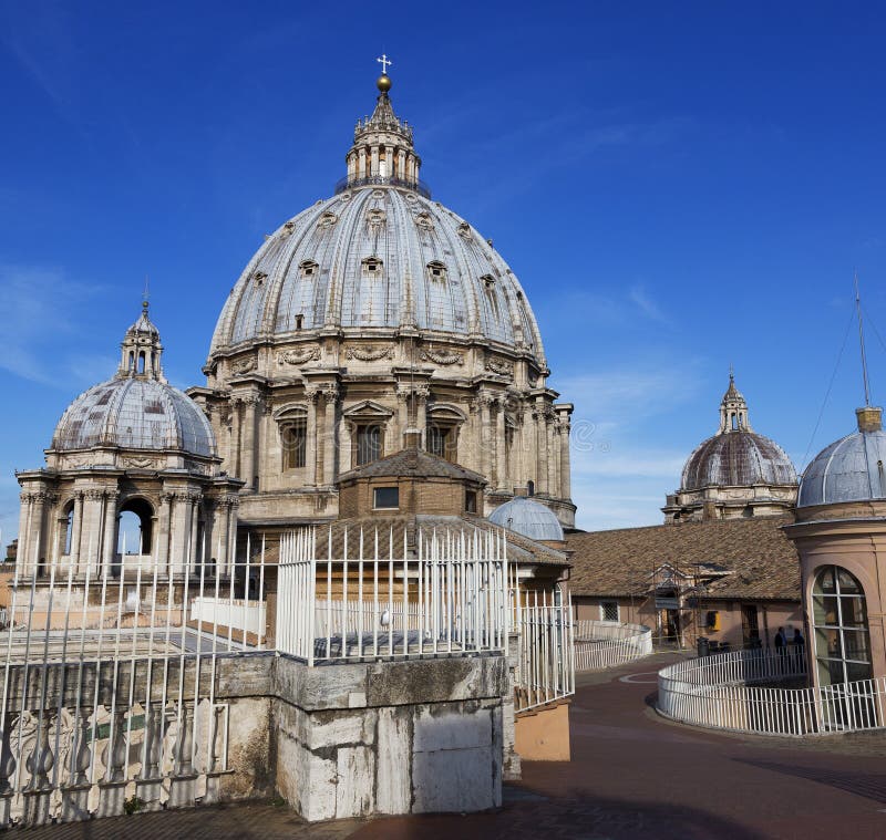 Dome, St. Peter`s, Vatican, Rome, Italy Editorial Image - Image of ...