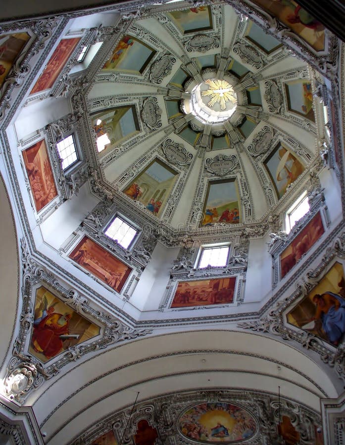 Dome of St. Rupert in Salzburg Stock Image - Image of historic ...