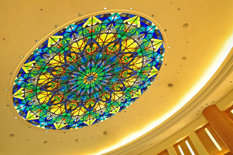 Dome with Stained Glass Design Stock Image - Image of craftsmanship ...