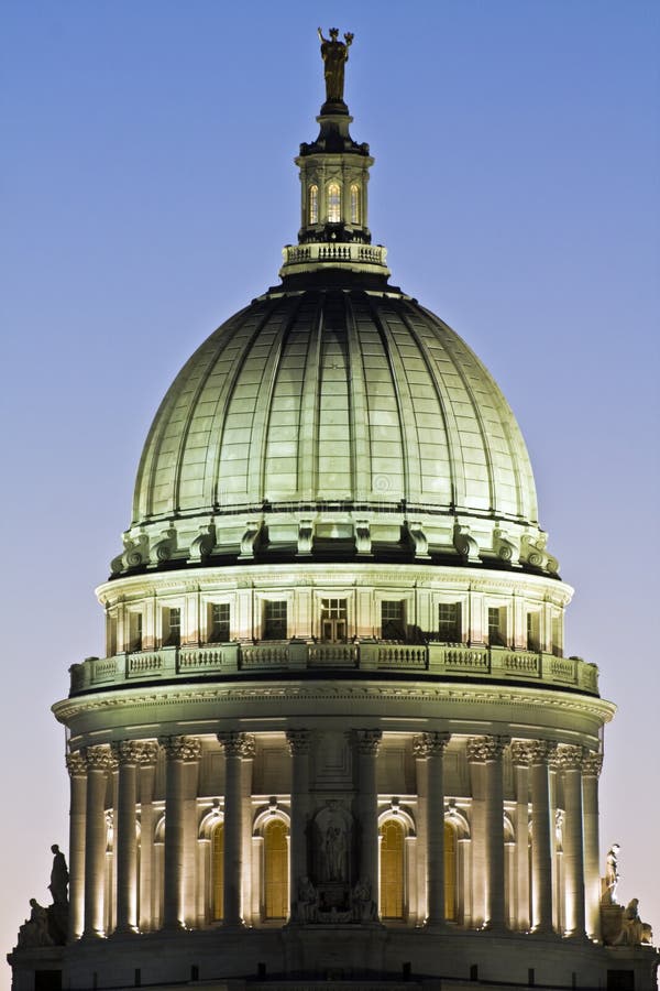 The Interior View of Wisconsin State Capitol in Madison Stock Photo ...