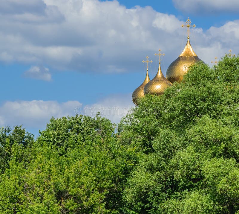 The Dome of the Temple in the Sky Stock Photo - Image of gilded ...