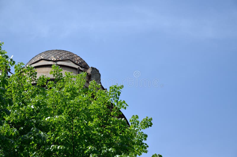 Dome, Tree and Sky stock photo. Image of landmark, spring - 69957144