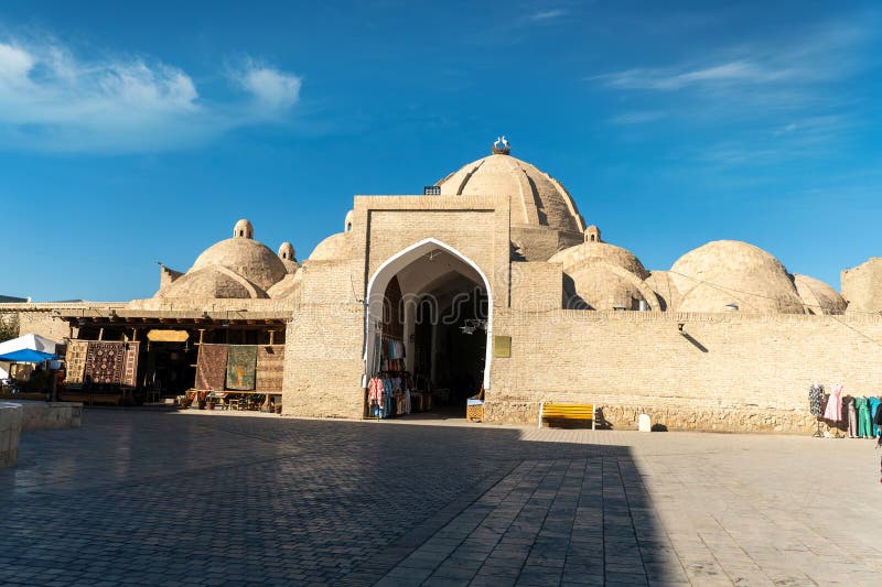 Domes of Ancient Trade Center in Bukhara Editorial Stock Image - Image ...