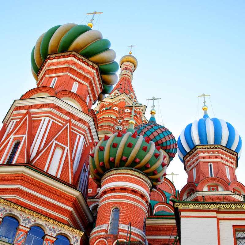 Domes of Moscow stock image. Image of cupola, onion, famous - 51932299