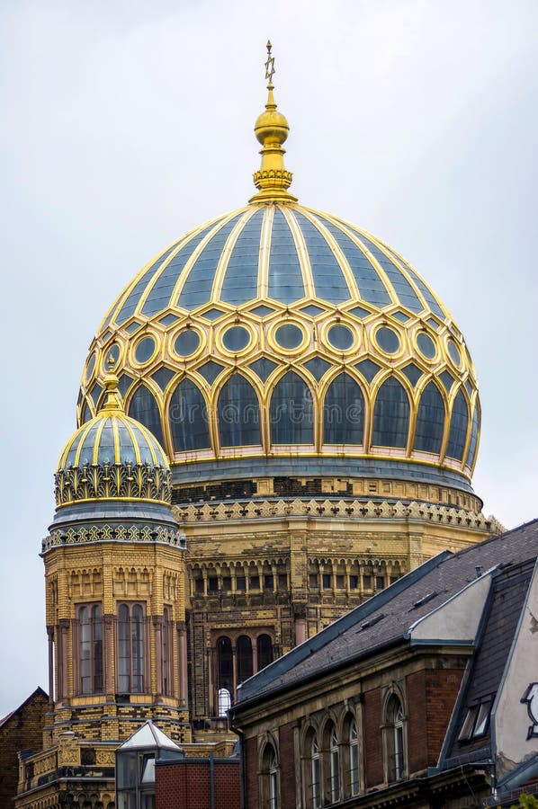 New Synagogue in Berlin, Germany Stock Photo - Image of golden ...