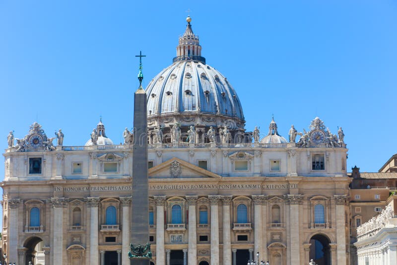 Domes of Rome - Italy stock image. Image of blue, european - 56425687