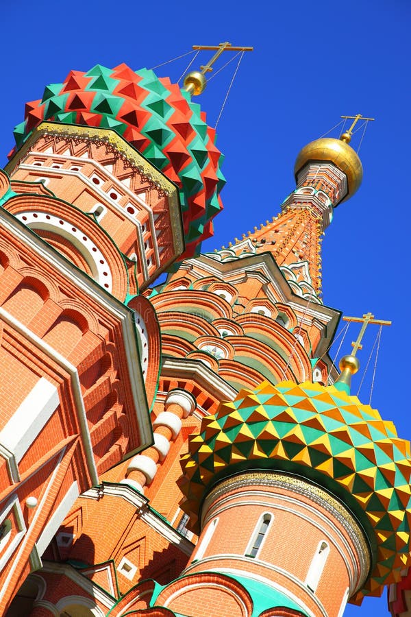 Domes of St. Basil stock photo. Image of blue, landmark - 53678202