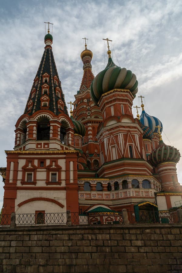 Domes of St. Basil S Cathedral on Red Square in Moscow Stock Photo ...