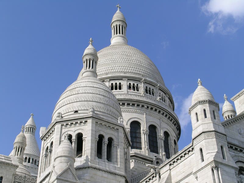 Domes and Towers of Sacred Heart Church Stock Image - Image of arcs ...
