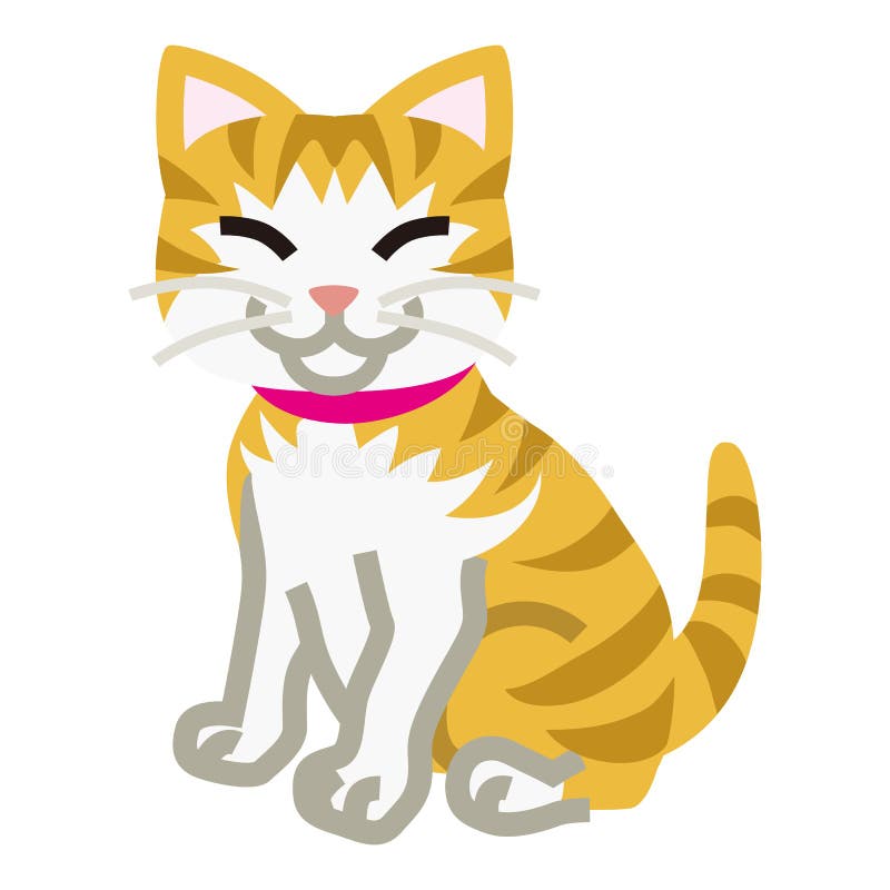 Domestic Cat ,Simple Cartoon Illustration Stock Vector - Illustration ...