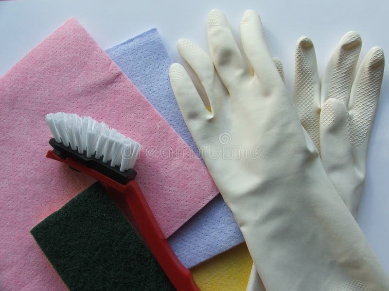 Domestic cleaning stock photo. Image of objects, cloths - 47948076