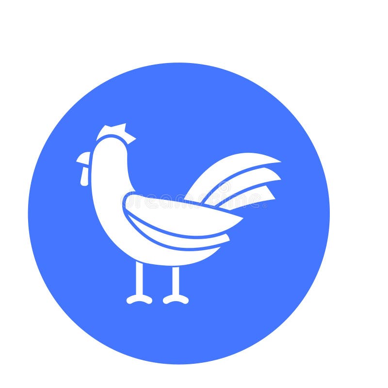 Domestic Fowl Isolated Vector Icon Which Can Easily Modify or Edit ...
