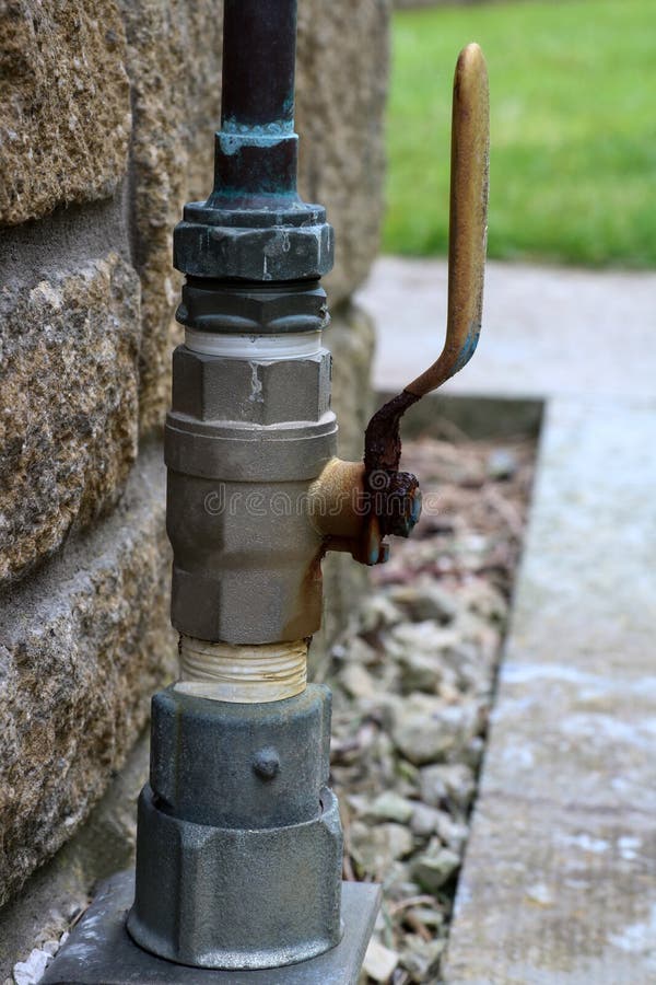 Domestic Gas Isolator Valve Stock Image - Image of cooking, rusting ...
