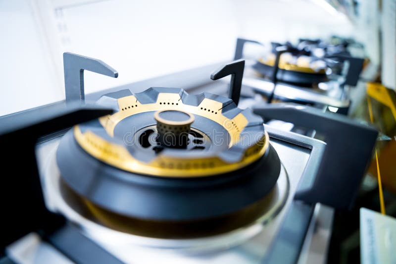 Domestic Kitchen Gas Stove Top Cooker without Flame Stock Image - Image ...