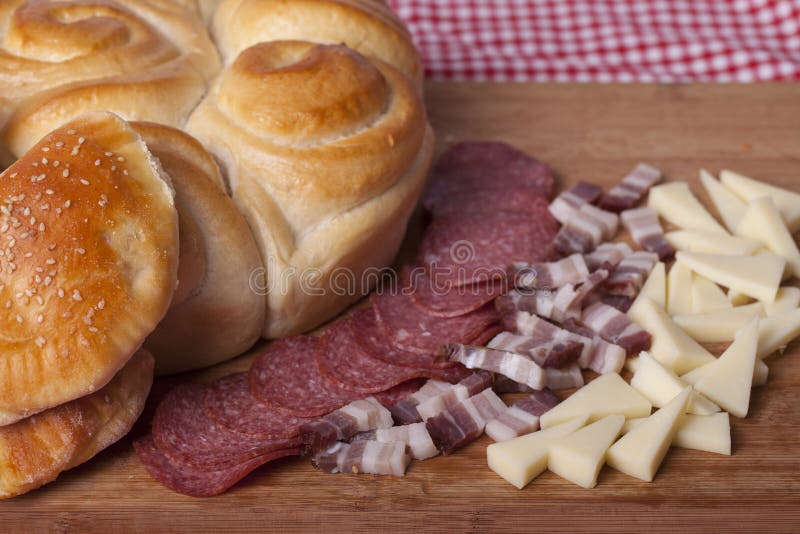 Domestic Pancerote Savory Breakfast Stock Photo - Image of italian ...