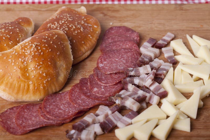 Domestic Pancerote Savory Breakfast Stock Image - Image of baked ...