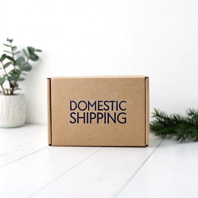 Domestic Shipping Isolated on Transparent Background Stock Illustration ...
