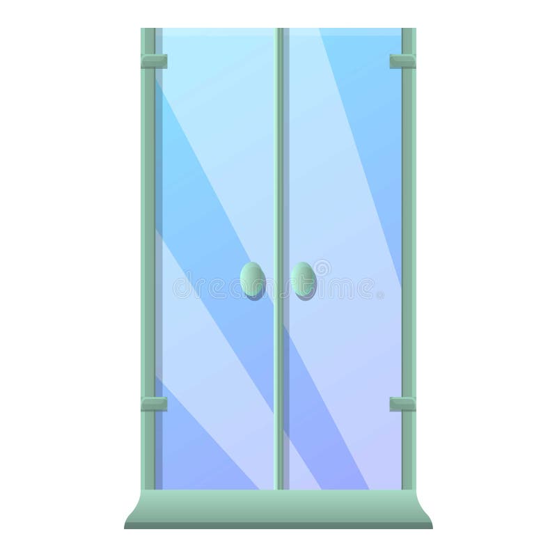 Domestic Shower Stall Icon, Cartoon Style Stock Vector - Illustration ...