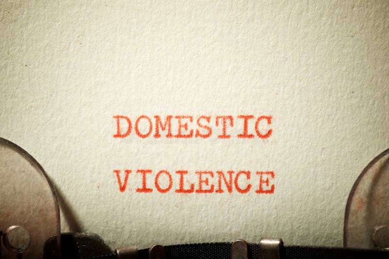 Domestic violence phrase stock photo. Image of care - 325178724
