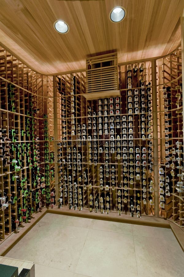 Luxury home wine cellar. stock image. Image of cork, cafe - 4484361