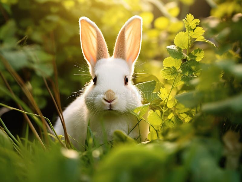 Domesticated Rabit Made with Generative AI Illustration Stock ...