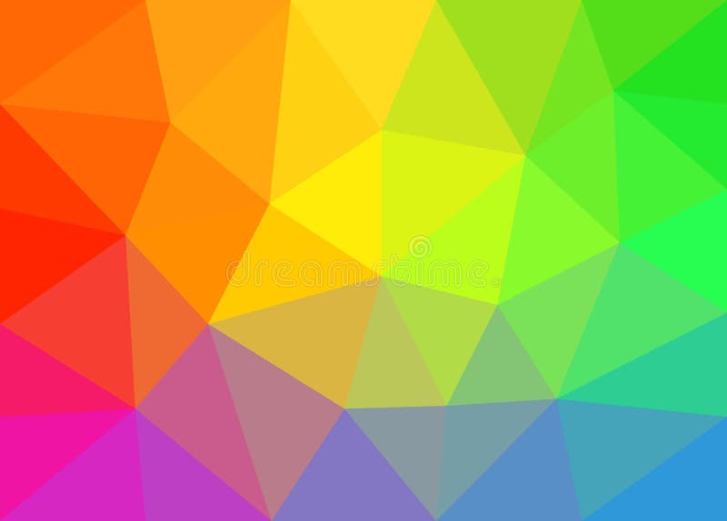 Triangular Rainbow Confetti. Rainbow Glitter Confetti Background ...