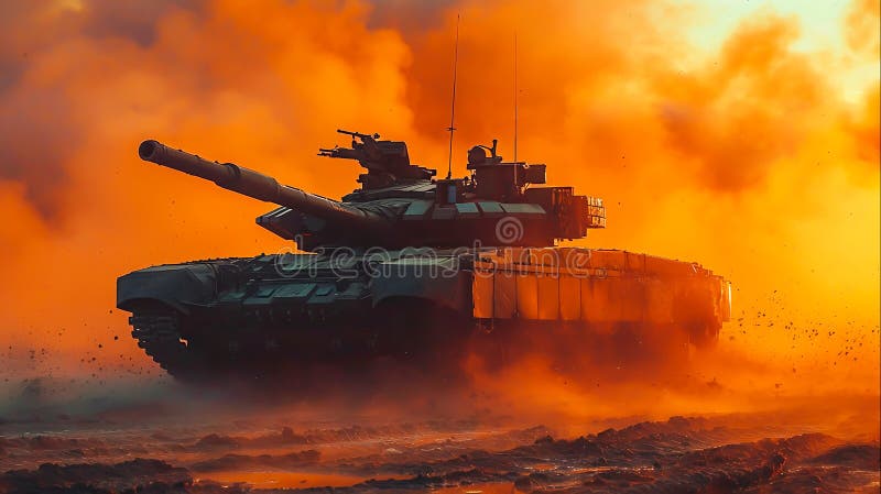 Dominating the Battlefield: Powerful Military Tank Unleashes Armored ... Dominating the Battlefield: Powerful Military Tank Unleashes Armored ...