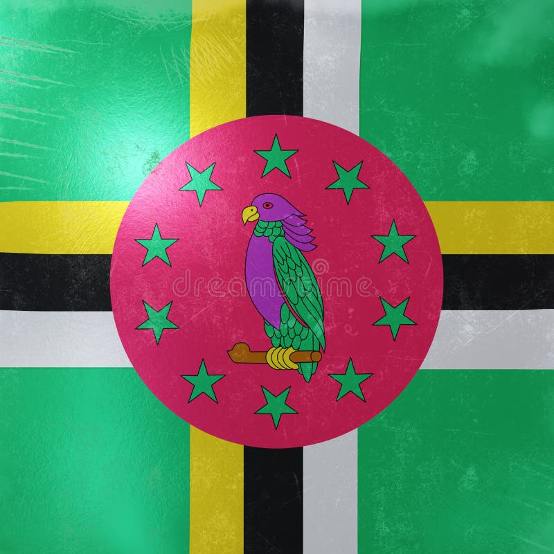 Dominica flag icon stock illustration. Illustration of americas - 163205310