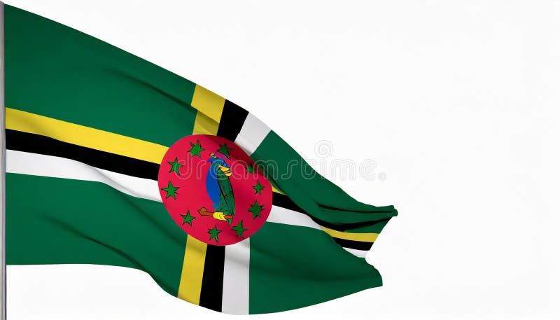 Dominica Flag stock illustration. Illustration of flags - 300079038