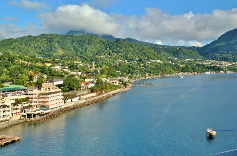 Dominica Oceanfront Views 5 Stock Image - Image of houses, beach: 28766173