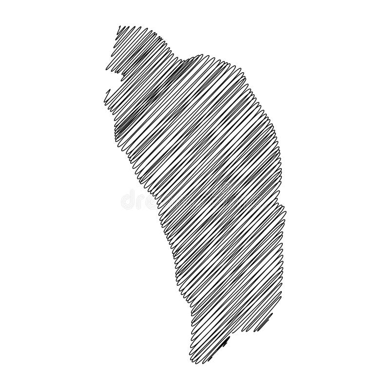 Dominica Thread Map Line Vector Illustration Stock Vector ...