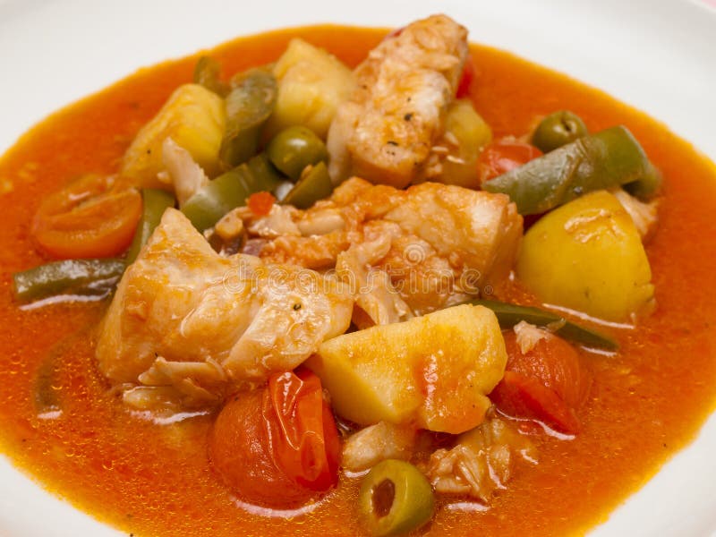 Dominican cod dish stock photo. Image of sauce, fork - 79619432