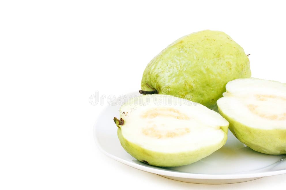 Dominican guava on plate stock image. Image of fresh - 13180759