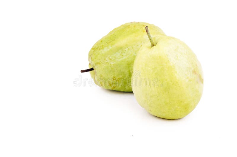 Dominican guava on white stock image. Image of nutrition - 14543265