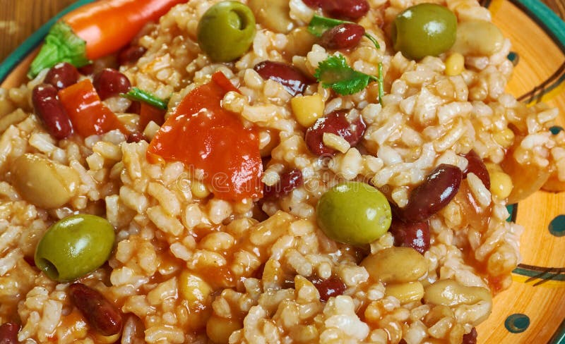 Dominican Moro stock photo. Image of chili, meat, rice - 205528204