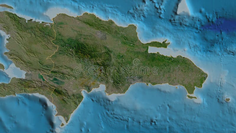 Dominican Republic - Overview. Satellite Stock Illustration ...