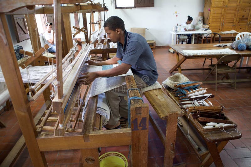 Dominican textile editorial stock image. Image of machine - 24323979