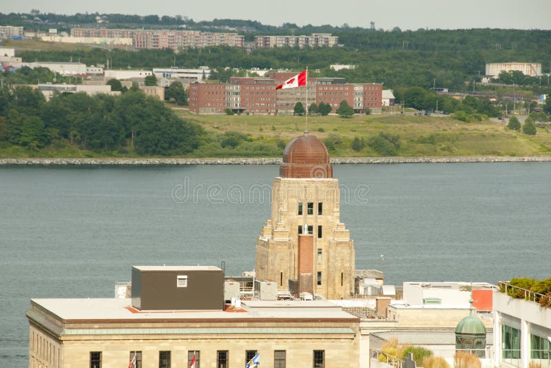 Dominion Public Building - Halifax Stock Image - Image of flag ...
