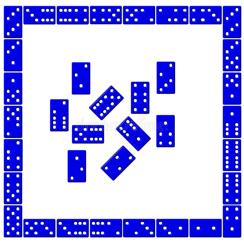 Blue Domino Stock Illustrations – 654 Blue Domino Stock Illustrations ...