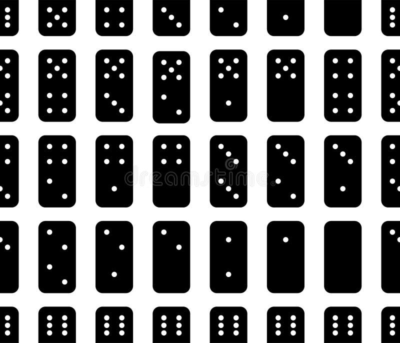 Domino Texture Incline 2 Small Black Stock Vector - Illustration of ...