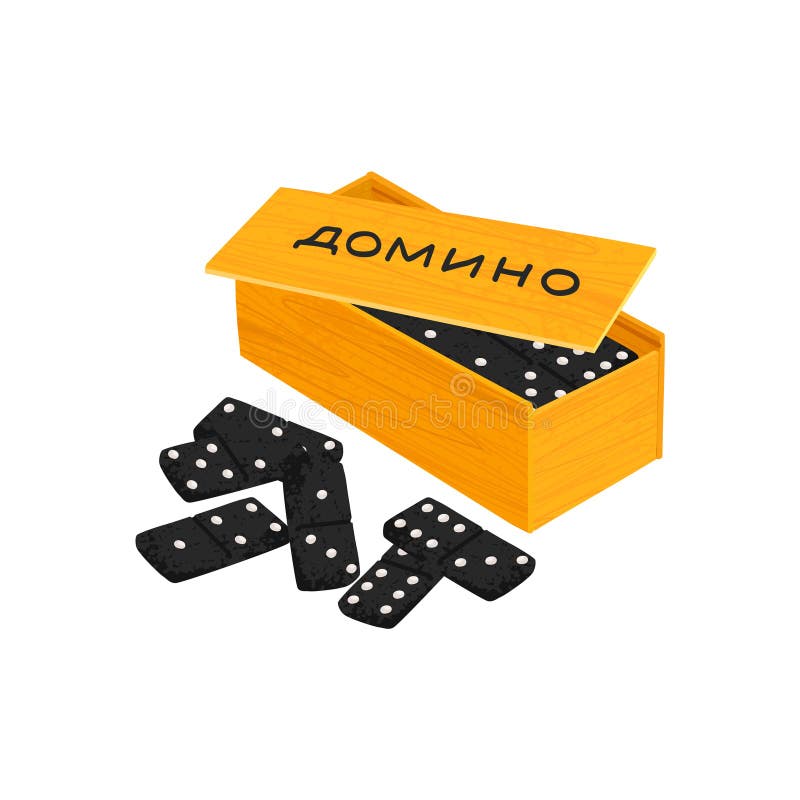 Domino Board Game Colorful Illustration Stock Vector - Illustration of ...