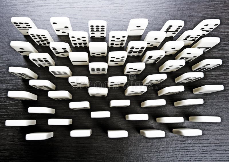 Domino bricks stock image. Image of spots, action, dominos - 7292739
