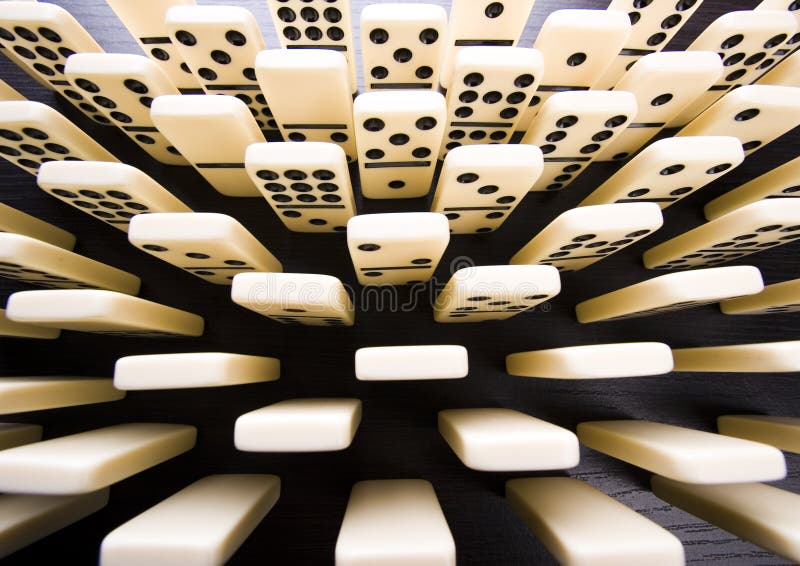Domino bricks stock image. Image of spots, action, dominos - 7292739