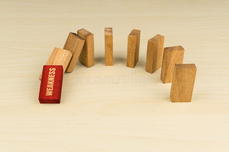 Domino Word Made of Game Pieces Vector Realistic Illustration Stock ...