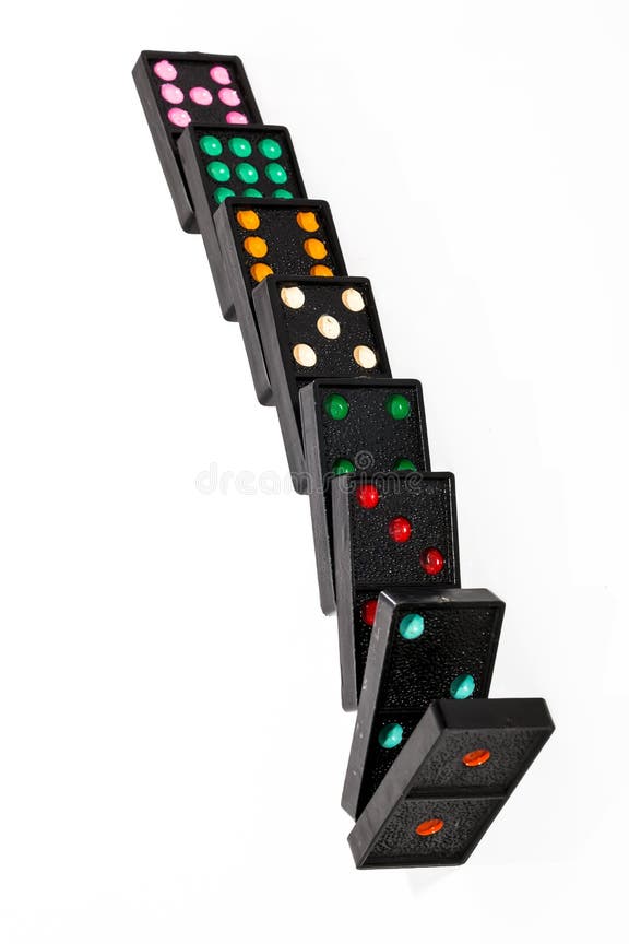 Domino fall stock image. Image of recreational, spotted - 28045125