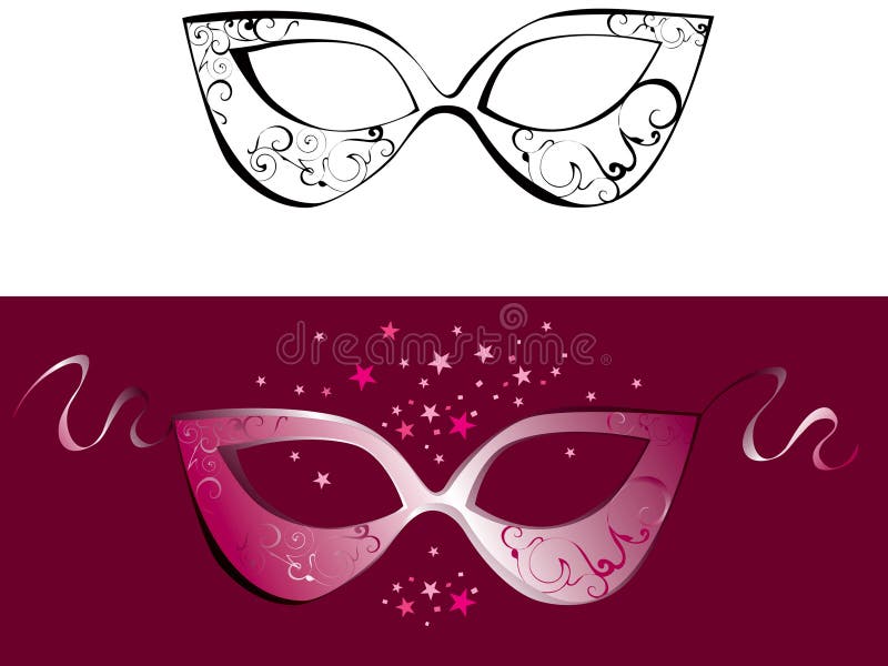 Domino mask stock vector. Illustration of fiesta, rejoicing - 3597445