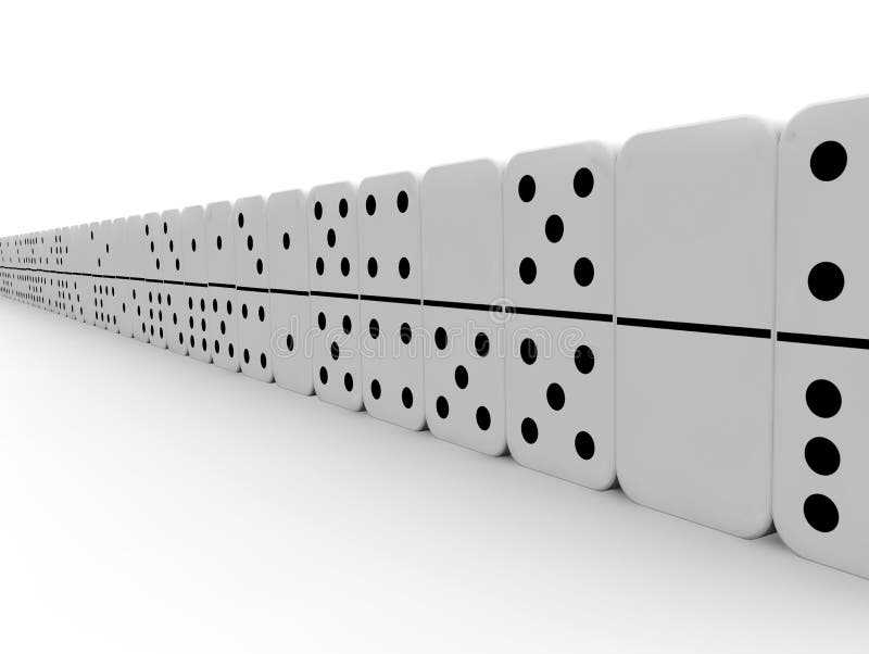 Domino pieces stock illustration. Illustration of pieces - 28960338