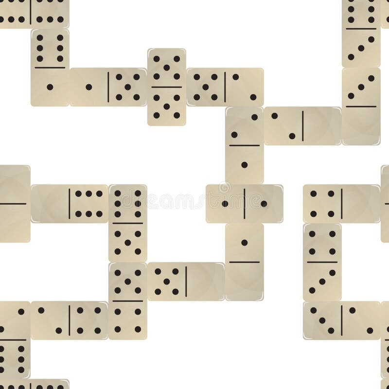 Domino seamless pattern. stock vector. Illustration of competition ...