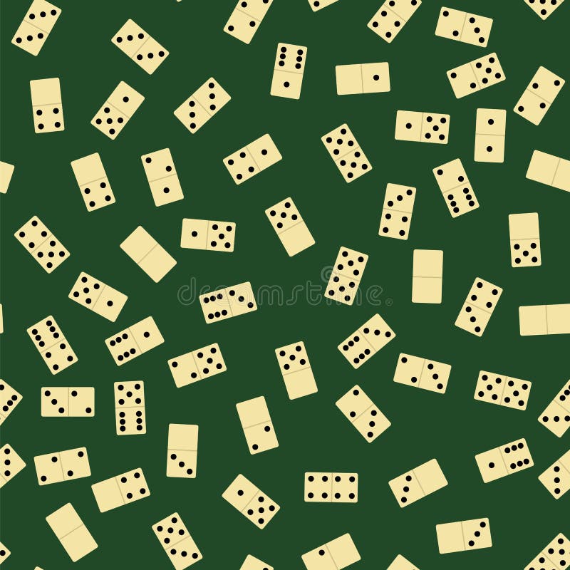 Domino Seamless Pattern. Board Game Texture Stock Vector - Illustration ...