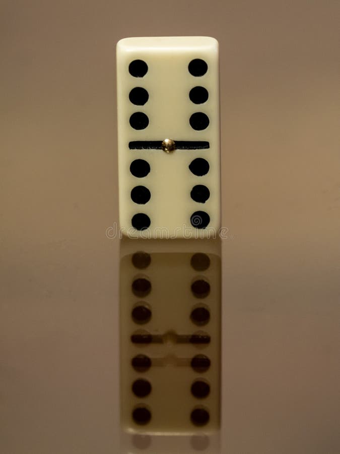 Domino token stock photo. Image of four, white, numbers - 182649012